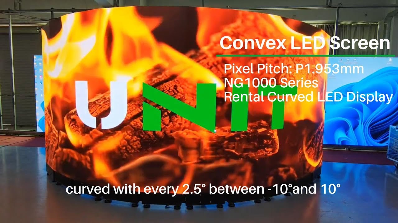 Curved Convex LED Screen: Indoor P1.953mm NG1000 Series Rental LED ...