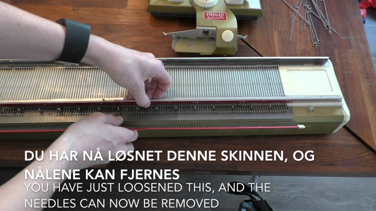 Fjerne nåler/remove needles - Passap automatic - YouTube