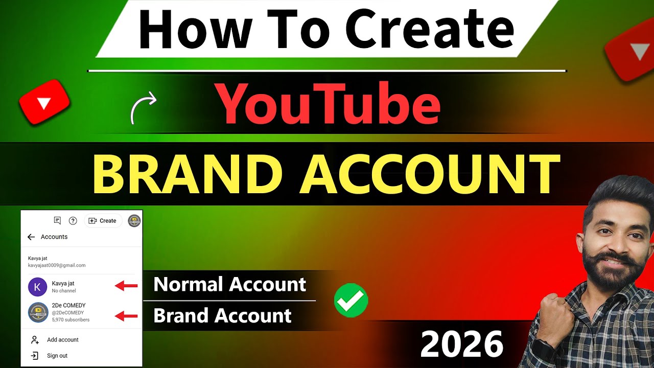 How to make brand account for Youtube Channel 2026 | Youtube Brand ...