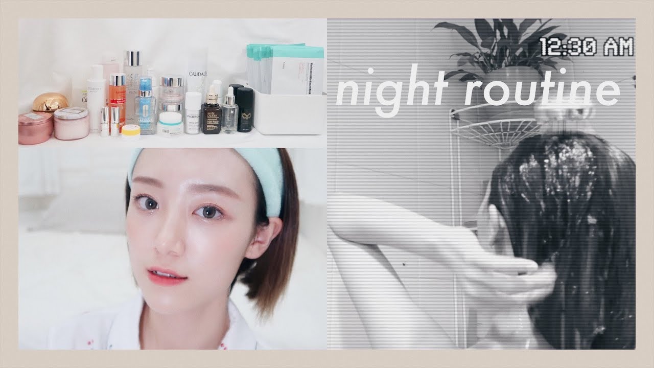 🌛晚間卸妝護膚步驟 | 痘肌換季保養 | night routine | 多莉gingerdeer - YouTube