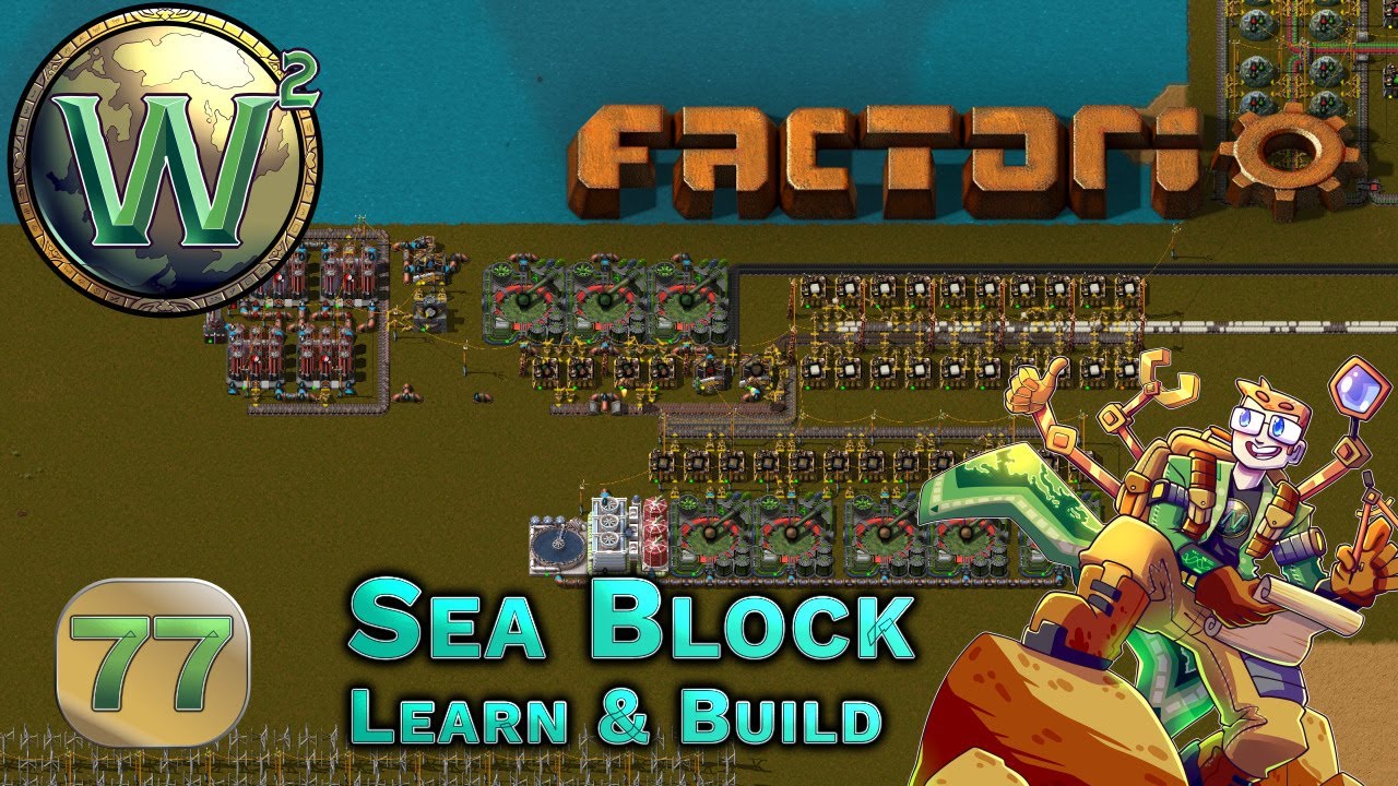 Factorio Sea Block Learn & Build - Much More Paper - Let's Play - Episode 77 - YouTube