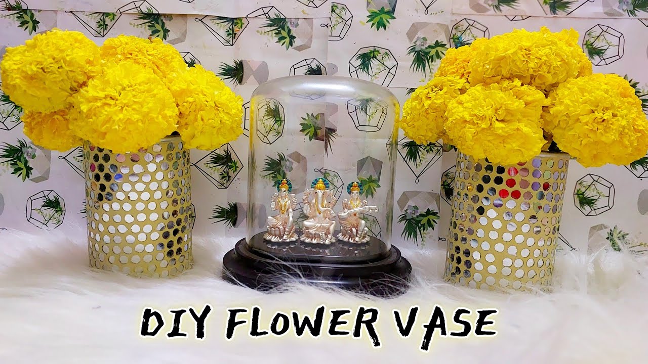 DIY Handmade Room Decoration || Flower Vase Out of Waste Material ...