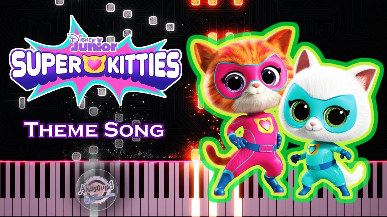 Superkitties Theme Song Piano Tutorial - YouTube