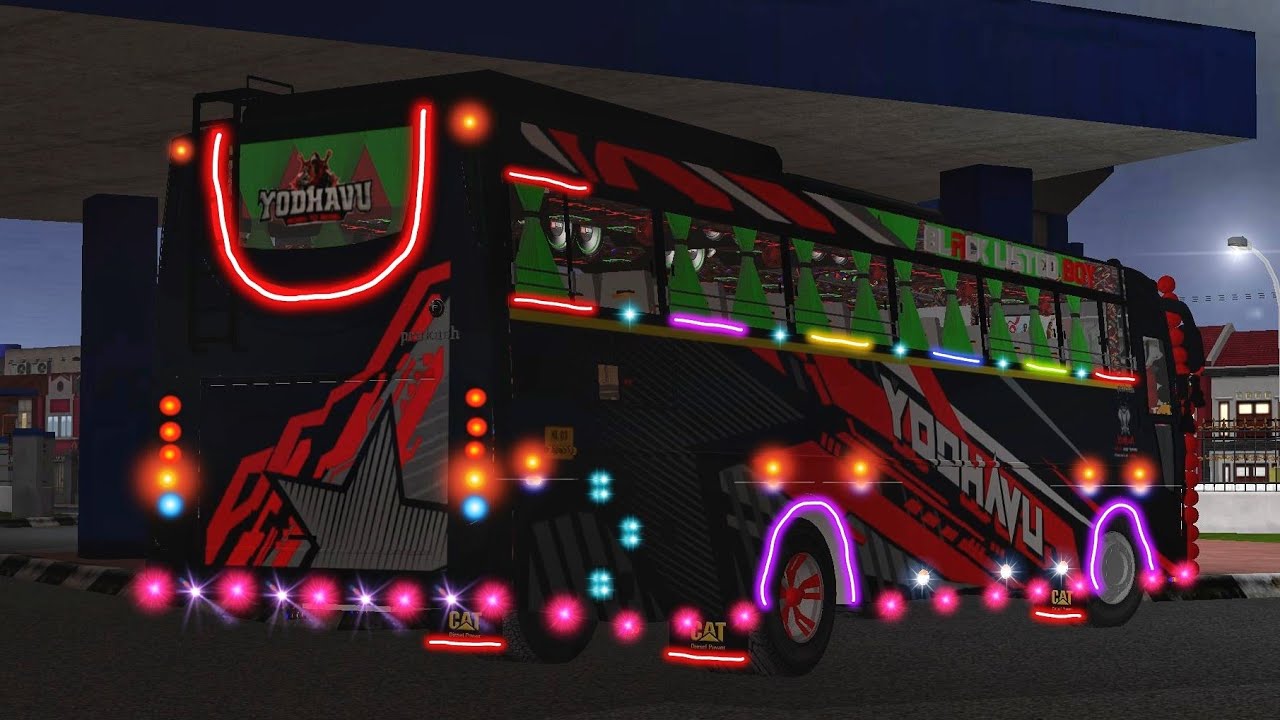New Komban Zedone Tourist Bus Mod Released For Bussid || Full LED Mods ...