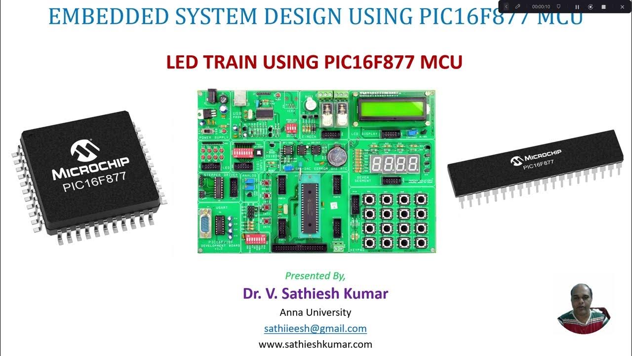 Design of LED Train using PIC16F877 Microcontroller - YouTube