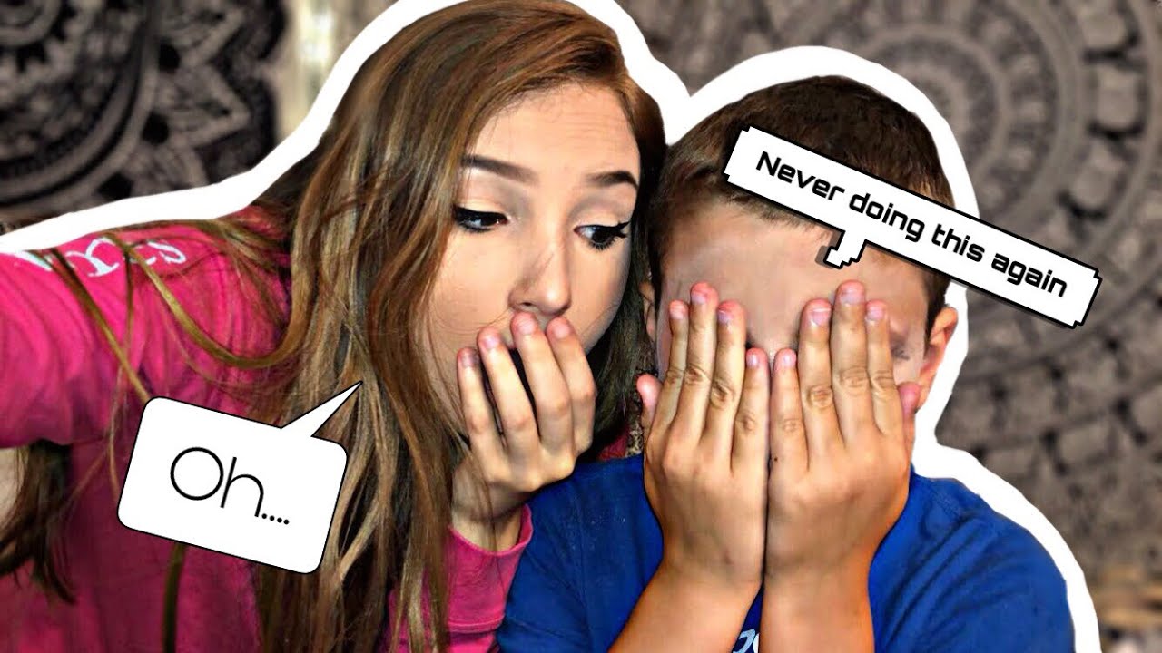 Doing my little brothers makeup! - YouTube