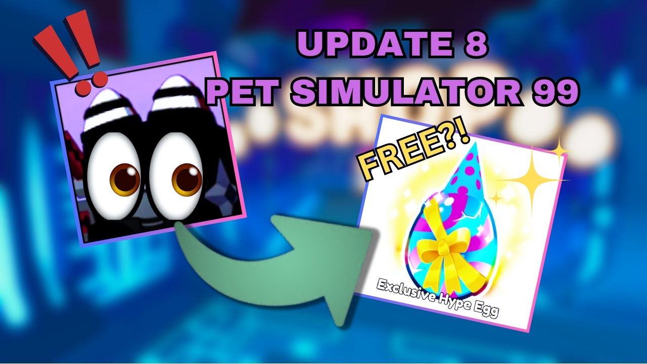 (NEW UPDATE) In PetSim99 *FREE HYPE EGGS*?! - YouTube