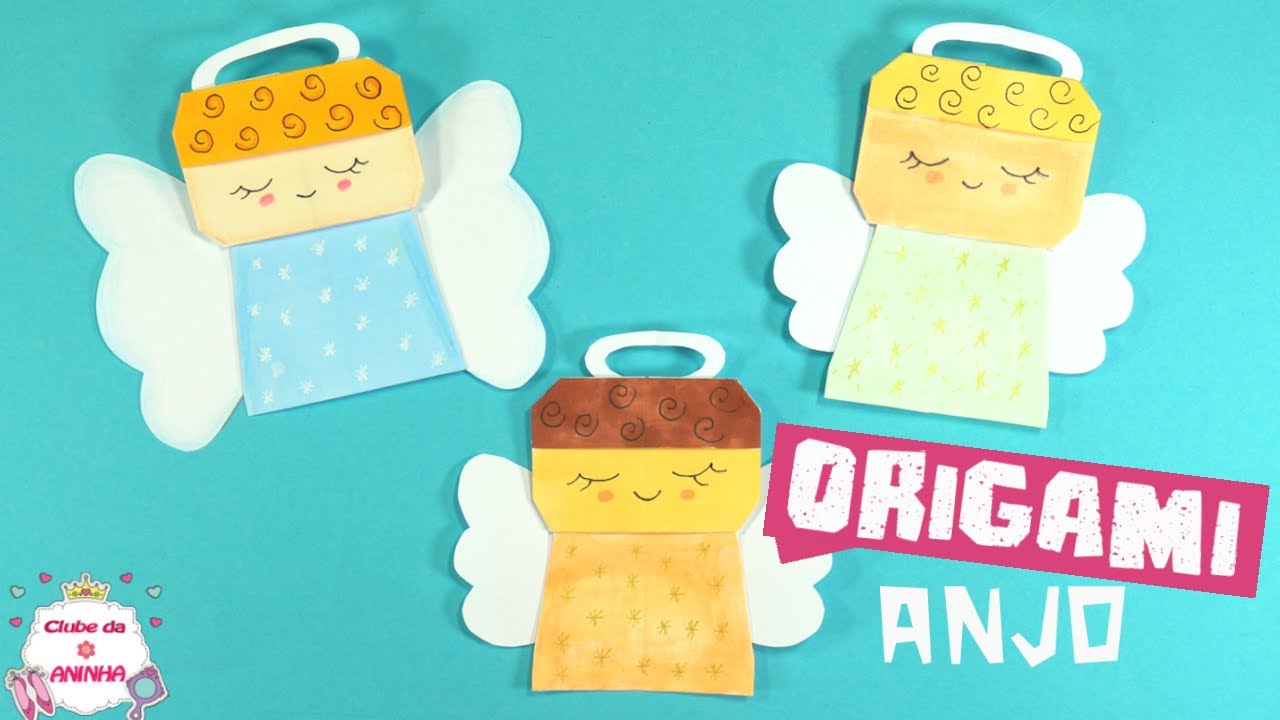 ORIGAMI - Anjo de papel - Paper angel - Ángel de papel - YouTube