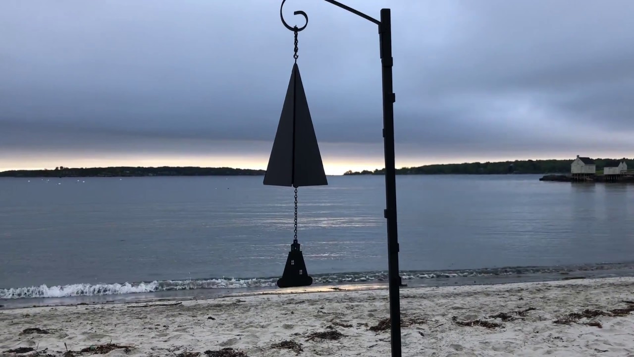 Bar Harbor Buoy Bell on the beach in Maine at dawn - YouTube