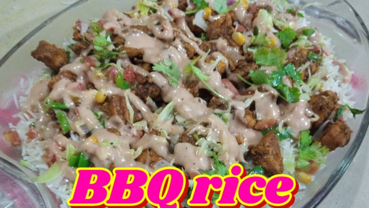 BBQ Rice recipe by [Cooking with sadaf] easy and tasty - YouTube