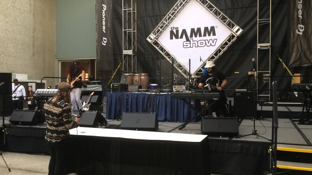 Fyer (Bobby Duque & Gabriel Guardian) @ NAMM 2016 [Guitar, Keyboard, DJ ...