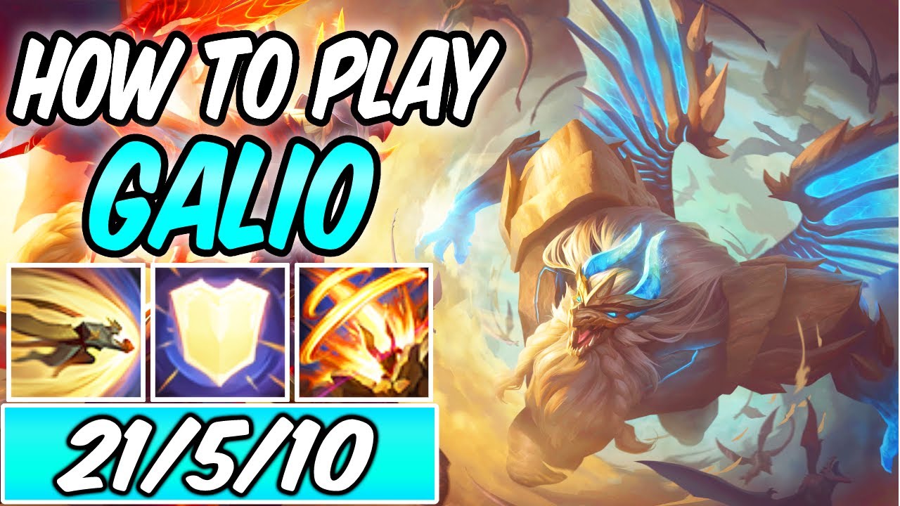 DRAGON GUARDIAN GALIO | HOW TO PLAY GALIO MID DIAMOND GUIDE | Build ...