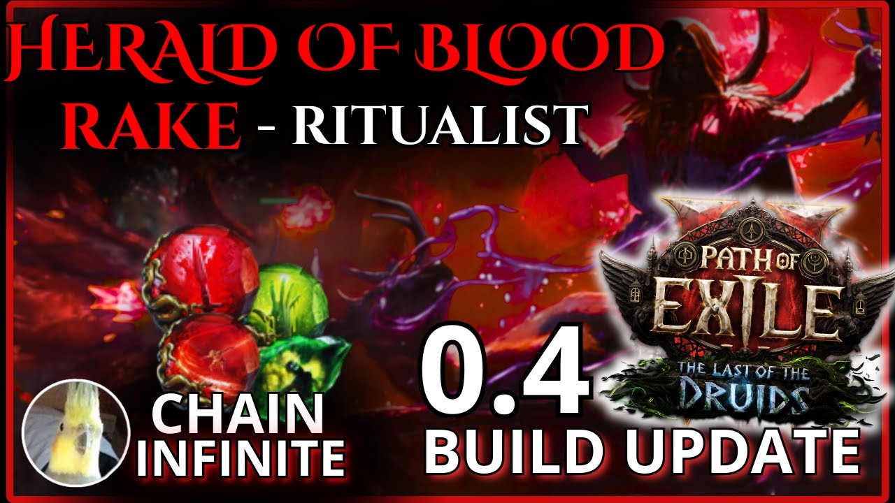 [PoE2 0.4] Infinite Herald of Blood Explosion Chain Build | Update For ...