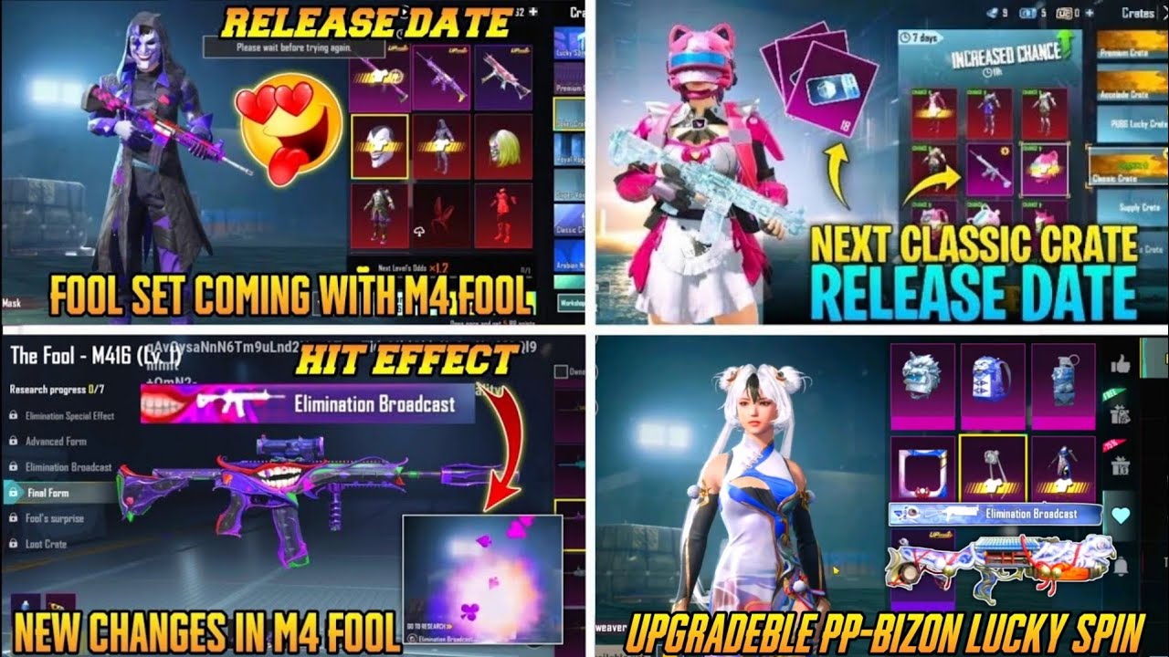 M4 Fool Hit Effect Confirm 😱 Fool Set Release Date 😉 Bgmi Next Classic ...