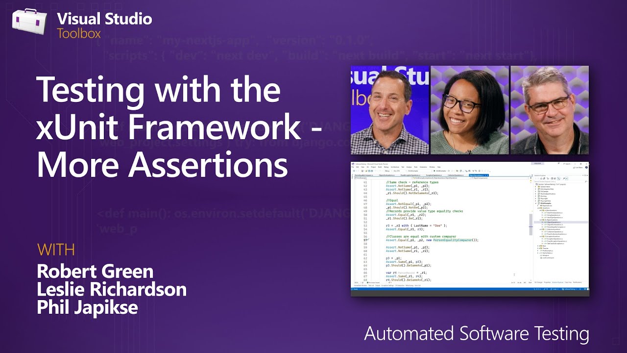 Testing With The Xunit Framework More Assertions 4 Of 12 Automated Software Testing Youtube
