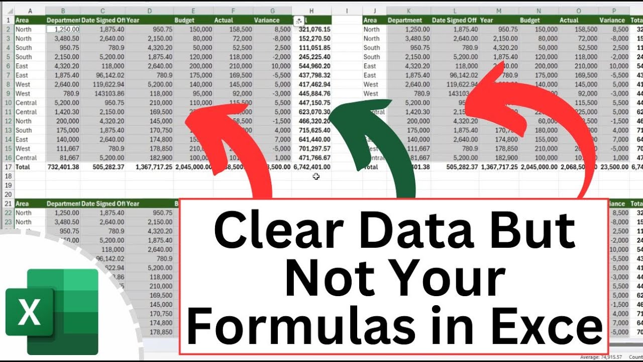 How to Quickly Clear Data But Not Your Formulas in Excel | Reset Your ...