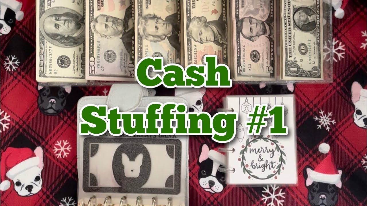 December cash envelope stuffing #1 | Black Friday Sale Income | Small ...