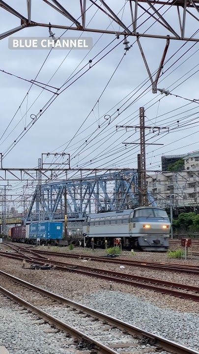 (貨物列車) 2024/05/25 2066レ EF66-123 + コキ26B (百済タ〜腰越タ) #Shorts - YouTube