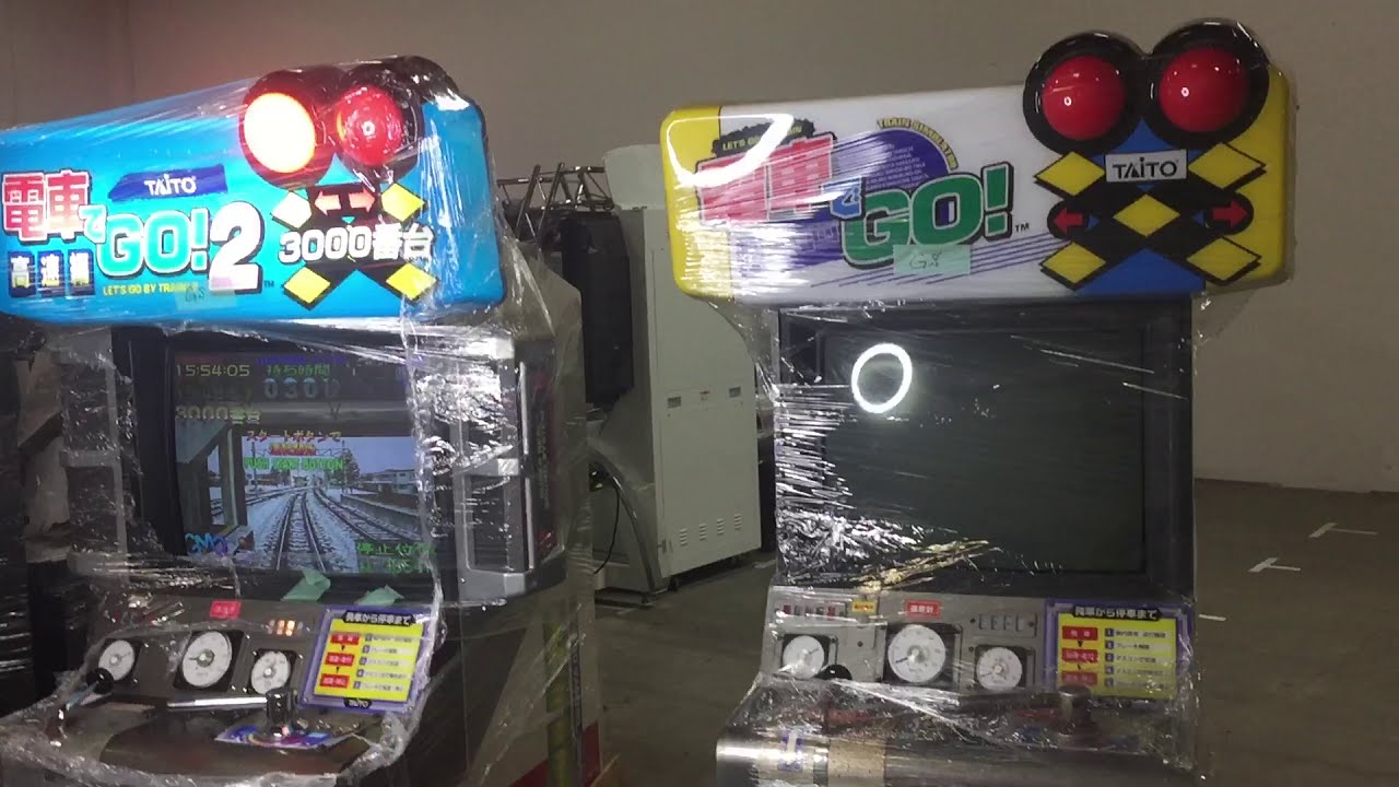 Densha De GO!! 1 and 2 arcade cabinet unwrap and basic overview - YouTube