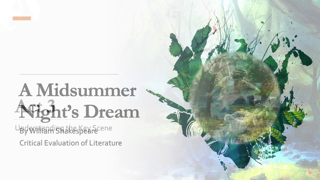 A Midsummer Night's Dream - Act 3 Differentiated - YouTube