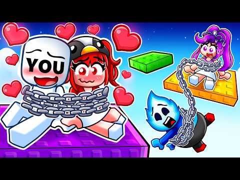 YOU CHAINED TOGETHER OBBY With Your Crush..