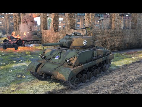 War Thunder: USA - M4A3 (105) Gameplay [1440p 60FPS]