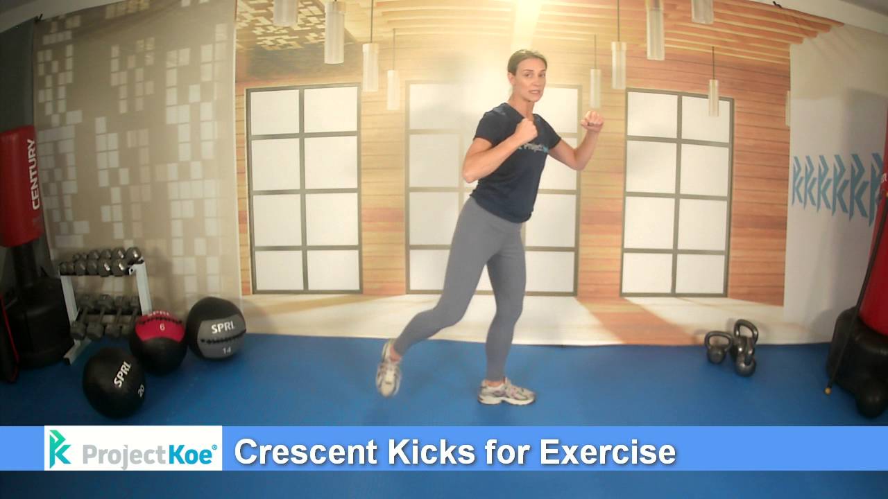 Crescent Kicks for Exercise - YouTube