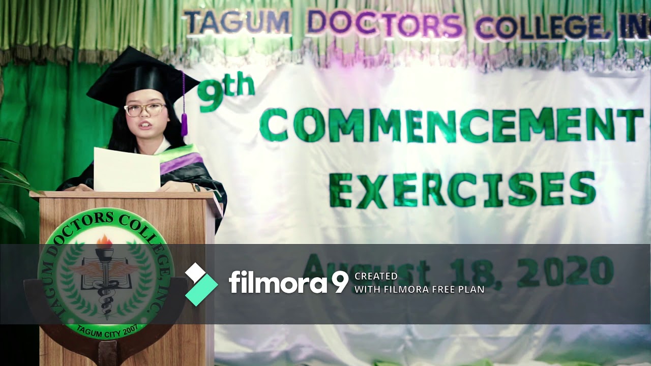 Tagum Doctors College Inc. Virtual Graduation 2020 - YouTube