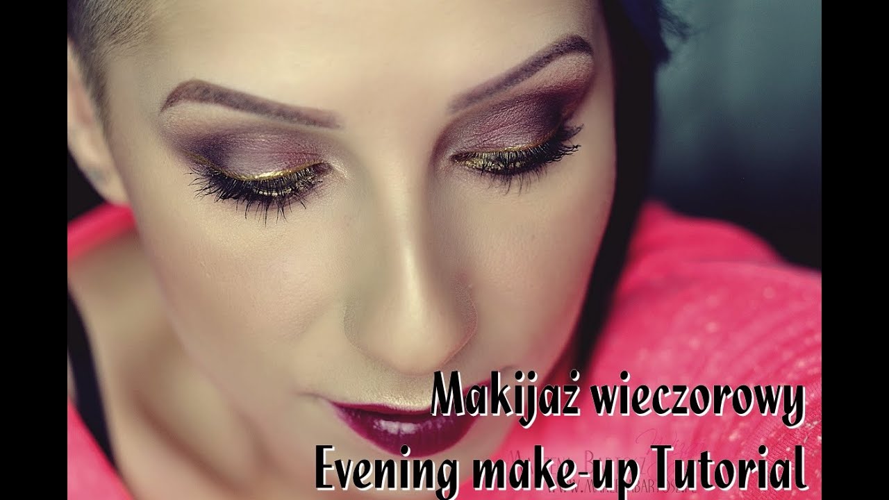 Makijaż wieczorowy-Evening make-up Tutorial (Pędzle Magda Pieczonka ...