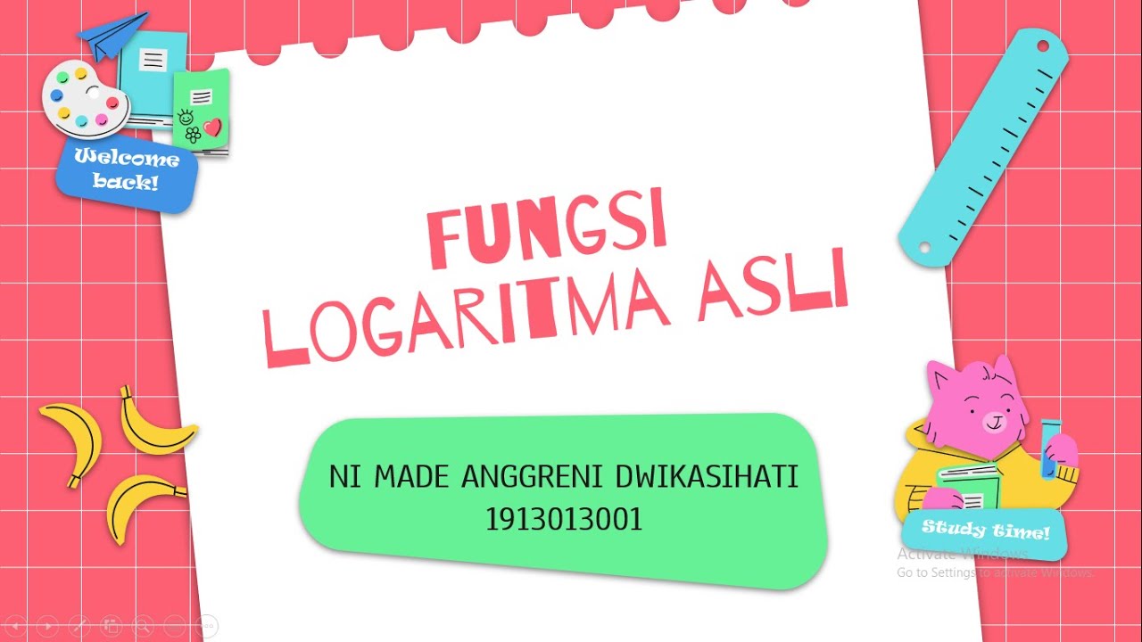 Fungsi Logaritma Asli_Kalkulus Integral - YouTube