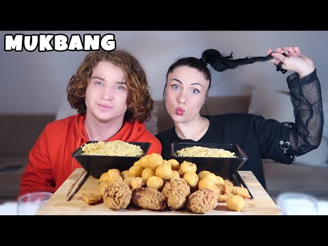 MELİH'LE KÜSTÜK MÜ? Çıtır Tavuk ve Noodle Mukbang | Türkçe Mukbang