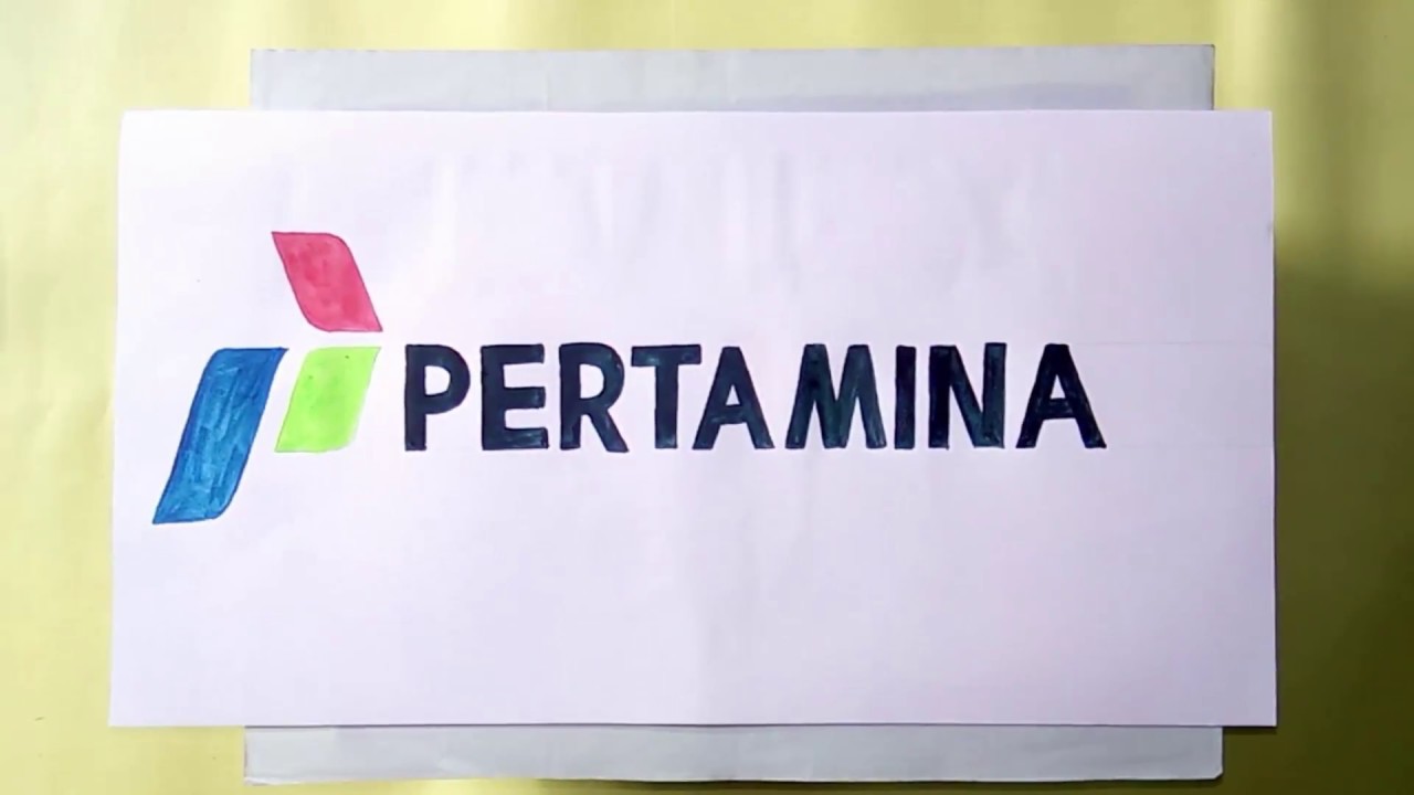 How to draw the Pertamina logo - YouTube