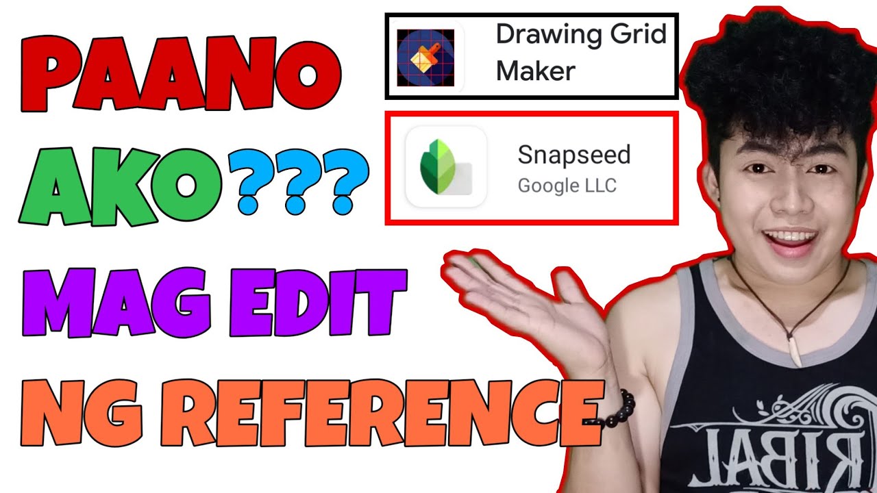 HOW I EDIT MY REFERENCE FOR DRAWING | HOW TO APPLY GRID PATTERN ON ...