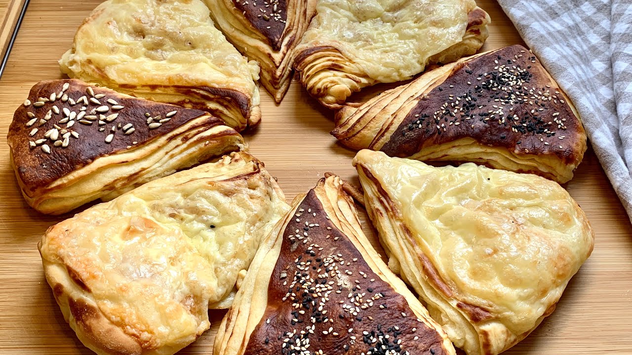 Laugenecken, Pretzel-Croissant-Triangles - YouTube