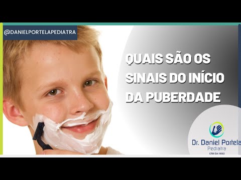 Qual sinal de puberdade ou adolescência nos MENINOS?