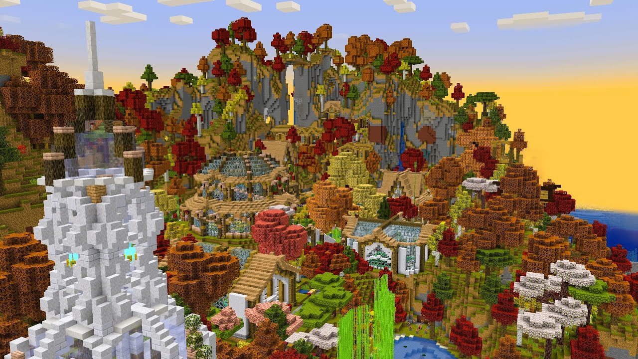 modded Minecraft word tour - YouTube