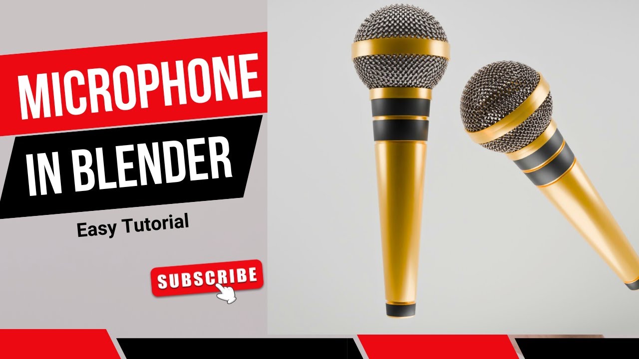 Blender Tutorial for Beginners: Create an EASY Microphone Model! - YouTube