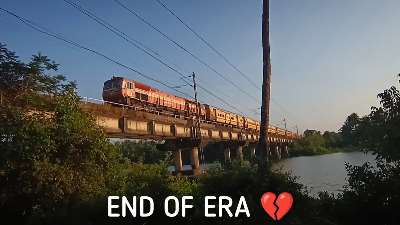Last Diesel run of MATSYAGANDHA Express 💔 EMD WDP-4D roars for last ...