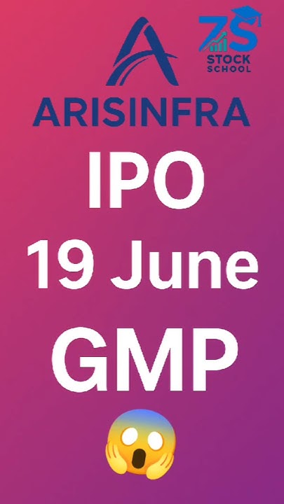 ArisInfra Solution IPO 19 June GMP 🔥😱 - YouTube