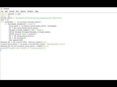 Excel and CSV Files Cleaning and merging cheat sheet. - YouTube