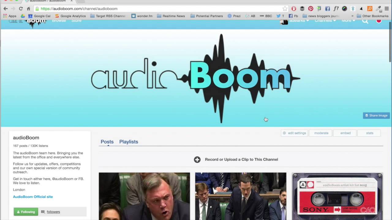 Uploading to a channel on audioBoom - YouTube