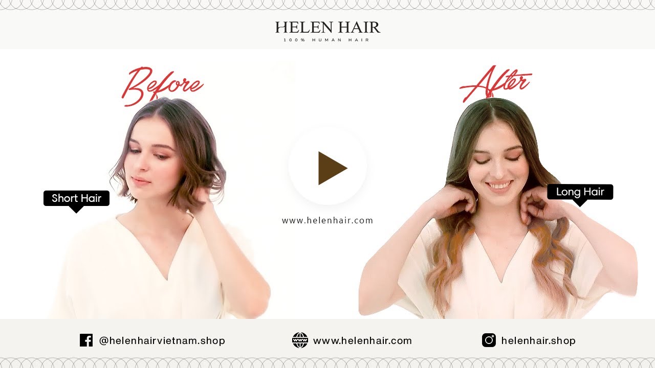 HELEN HAIR 100%REMY HUMAN HAIR EXTENSIONS| CLASSIC LINE - YouTube