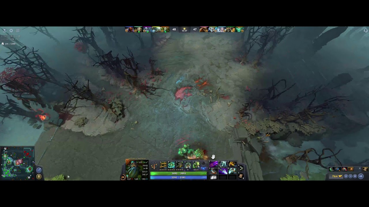 DOTA 2 - 7.33C - MID LANE - NATURE'S PROPHET VS WRAITH KING - YouTube