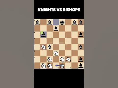 Which is better?? 🤔 knights vs bishops #chess #vs #better - YouTube