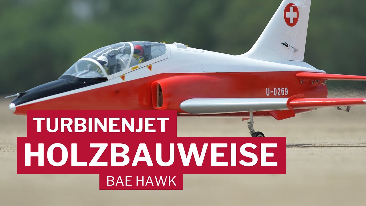 PHOENIX BAE Hawk 175cm | Turbinenjet in Holzbauweise - YouTube
