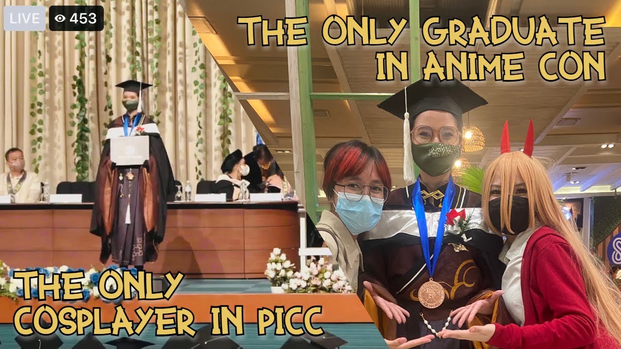 PKC Vlogs: Cosplayer in Graduation, Graduate in Anime Convention - YouTube