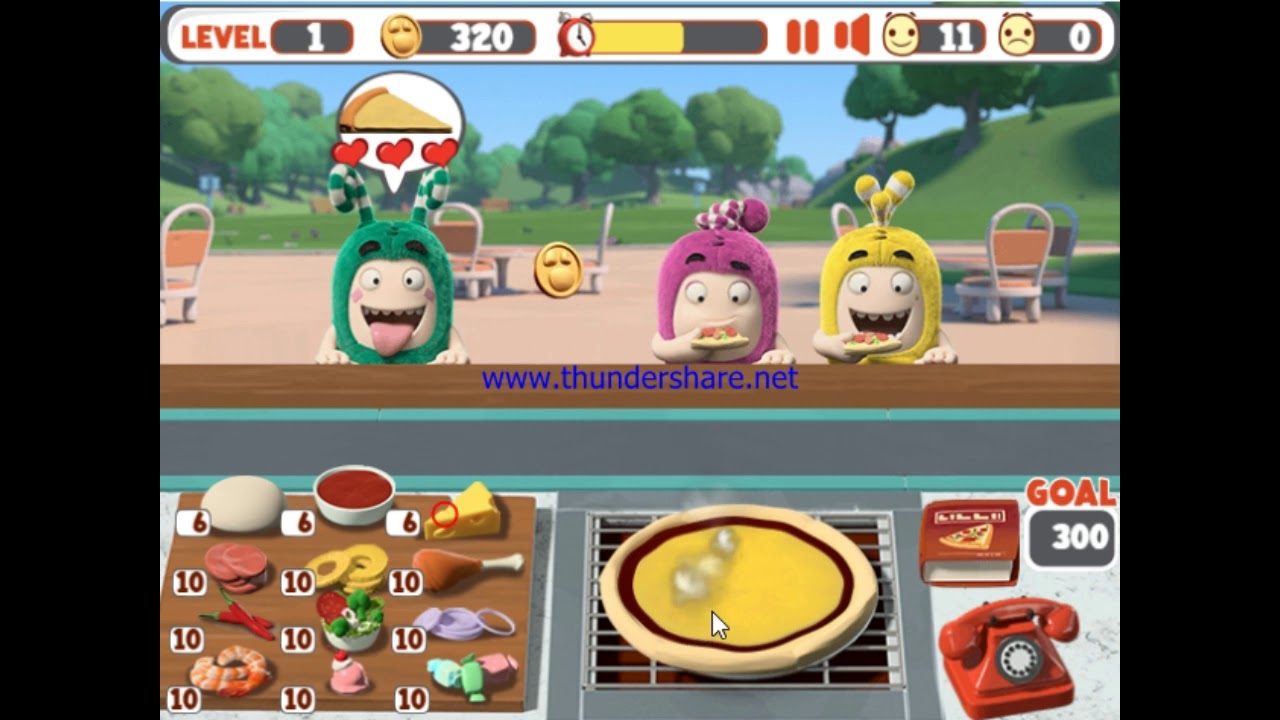 oddbods pizza cafe game played online on pc video hd copyright free ...