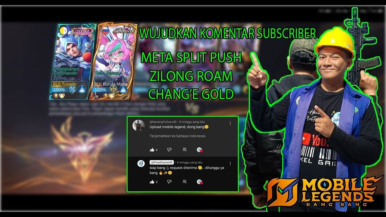 REVIEW ZILONG FEAT CHANGE SPLIT PUSH - MOBILE LEGENDS - YouTube