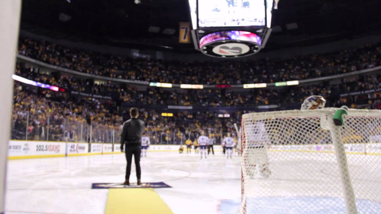 Dylan Scott - The National Anthem (Nashville Predators) - YouTube