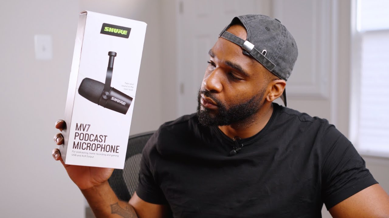 Shure MV7 Podcast Microphone Unboxing | Setup and Sound Comparison ...